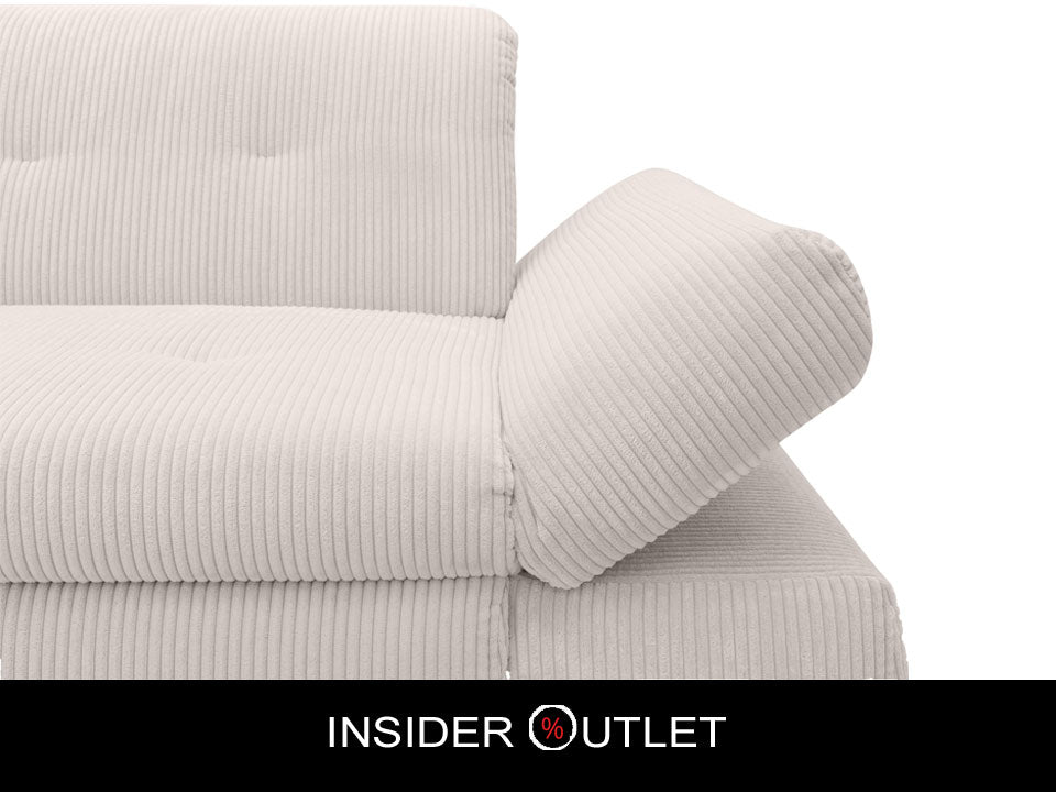 Ecksofa Cord Beige Schlaffunktion Cordsofa Schlafsofa sofort lieferbar ...